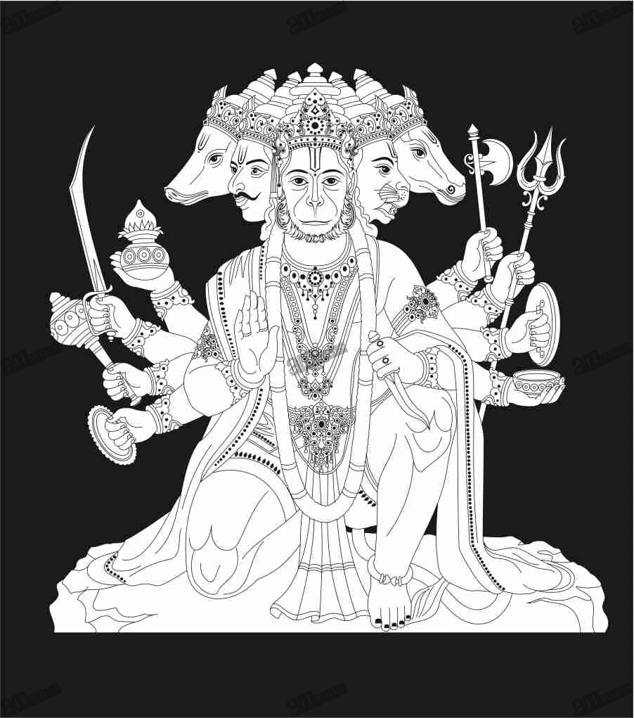 Lord Panchmukhi Hanuman Ji-1047